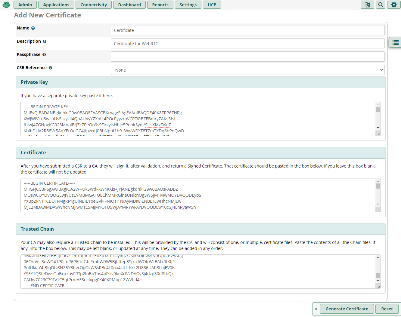 Integration guide for FreePBX v15 - WebRTC client & manager